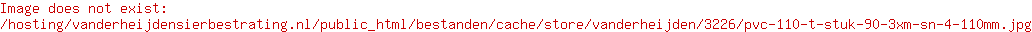 PVC 110 T stuk 90° 3xM Sn 4-110mm | Van der Heijden Sierbestrating