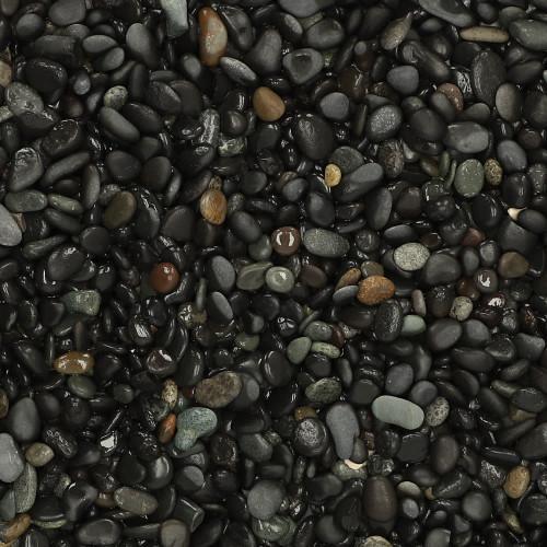 Beach pebbles 8-16mm zwart 25 kg | Van der Heijden Sierbestrating